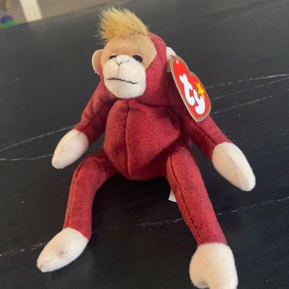 Ty | Toys | Ty Schweetheart Monkey Teenie Beanie Baby | Poshmark